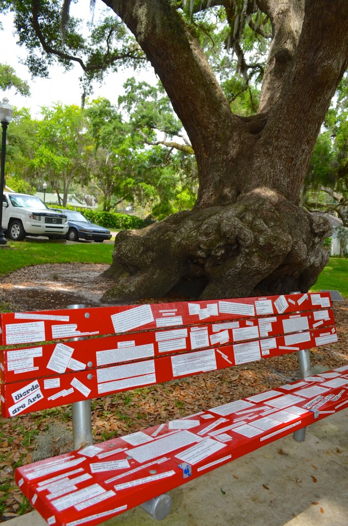 Poetry Benches Enhance Safety Harbor Public Library Grounds - Safety ...